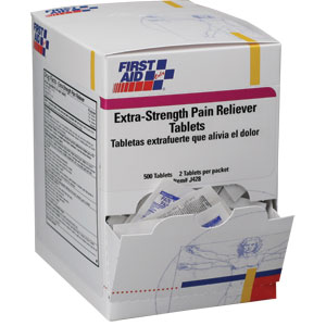 First Aid Only J428 Extra-Strength Pain Reliever Tablets, 250Pk / 2 ea ...